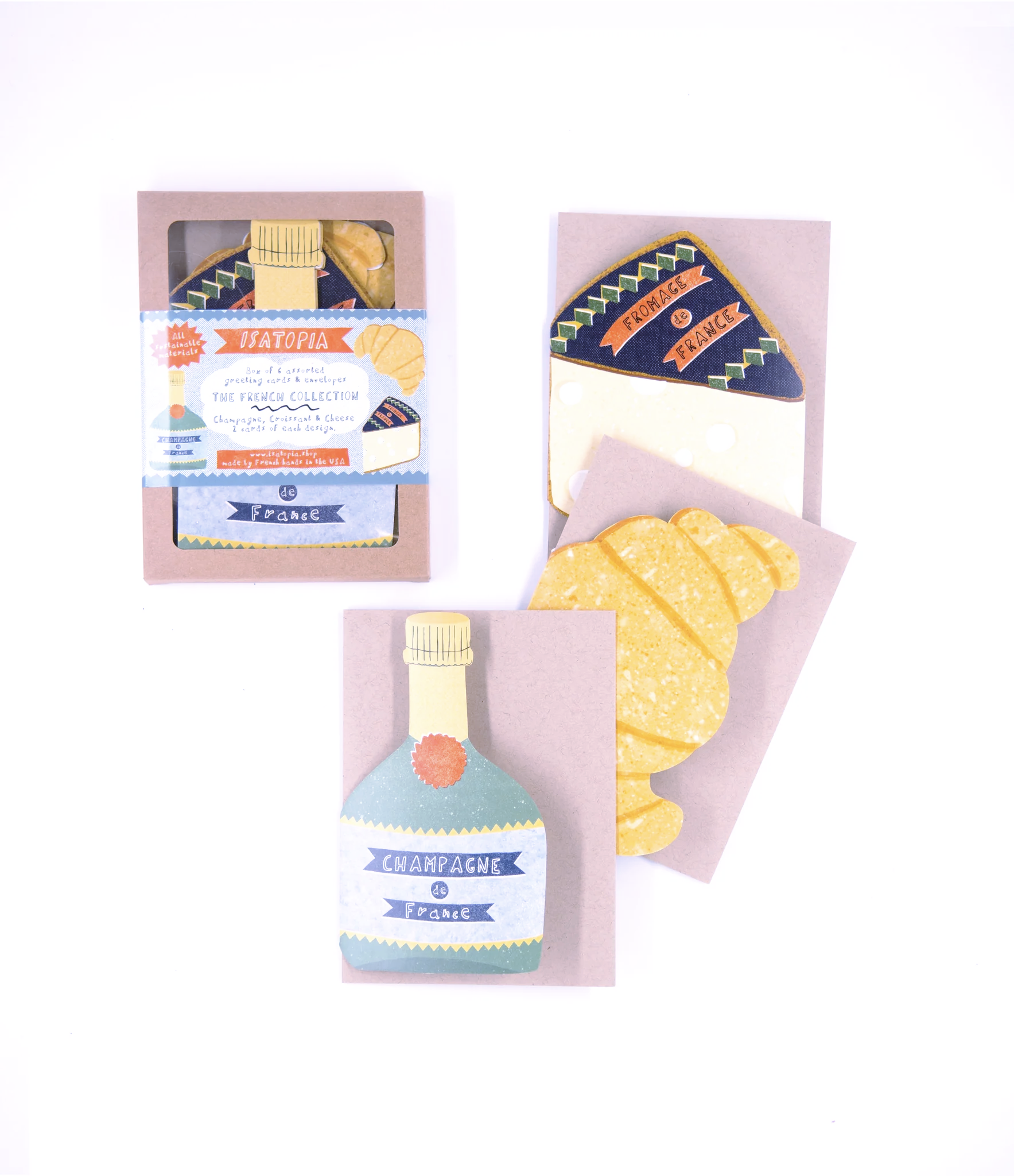 Isatopia The French Collection Cards - Box of 6 | Parker Paper Company